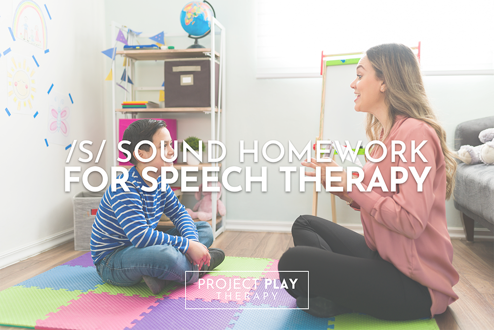 S Sound | Homework for Speech Therapy | Letter S Activities