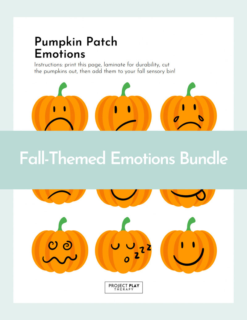 Emotions for Kids | Emotion Chart for Kids | Fall Activities for Kids