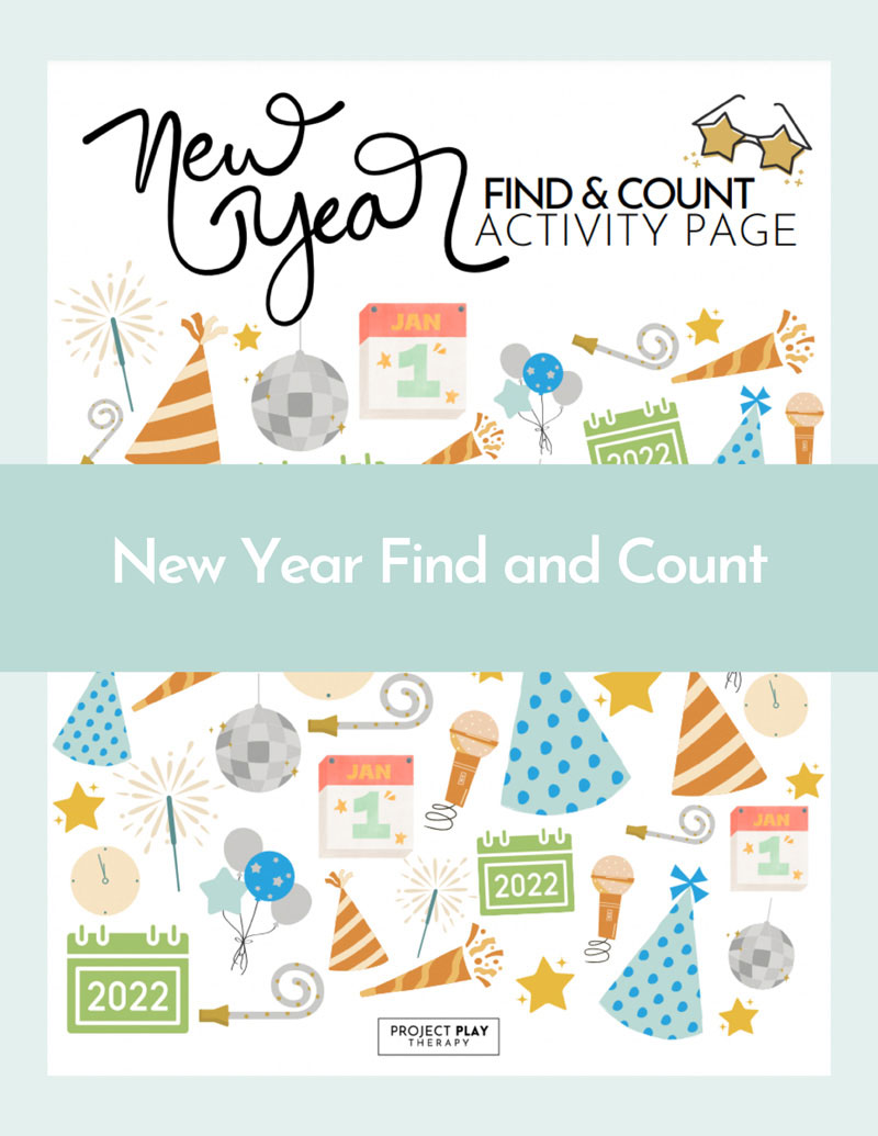New Year's Worksheets Printable | Visual Perception Activities