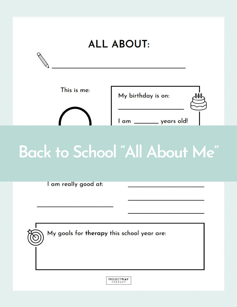 All About Me Printable | Back to School Worksheets