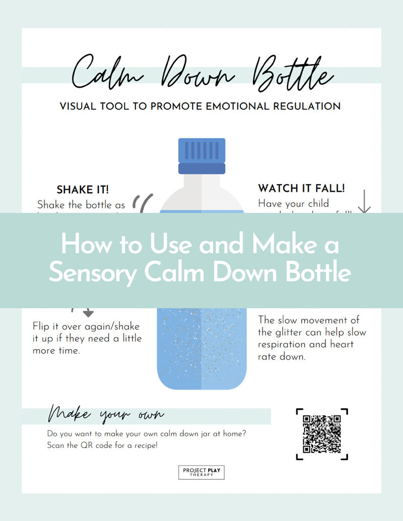 How to Make Sensory Bottles | Glitter Bottle | Calming Glitter Jar