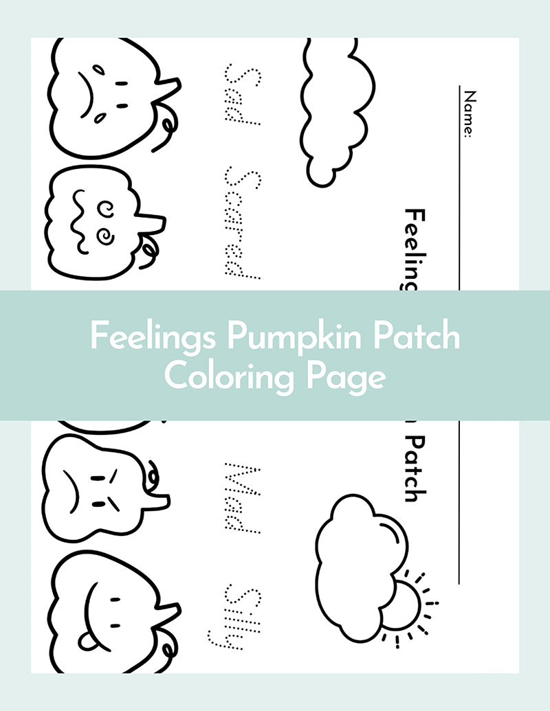 Emotions Coloring Pages | Feeling Words | Fall Activities for Kids