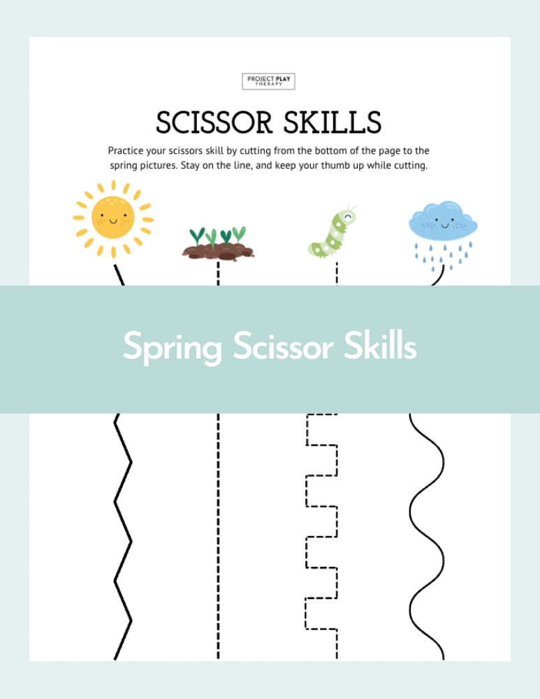 Spring Activities for Kids | Practice Cutting | Scissor Skills