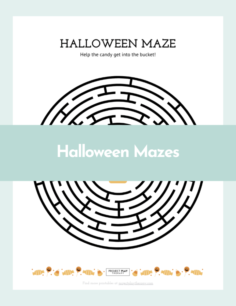Halloween Mazes - Project Play Therapy