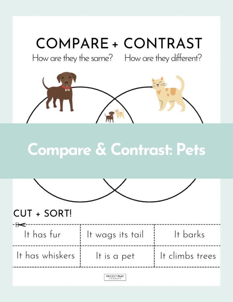 Compare and Contrast: Pets - Project Play Therapy